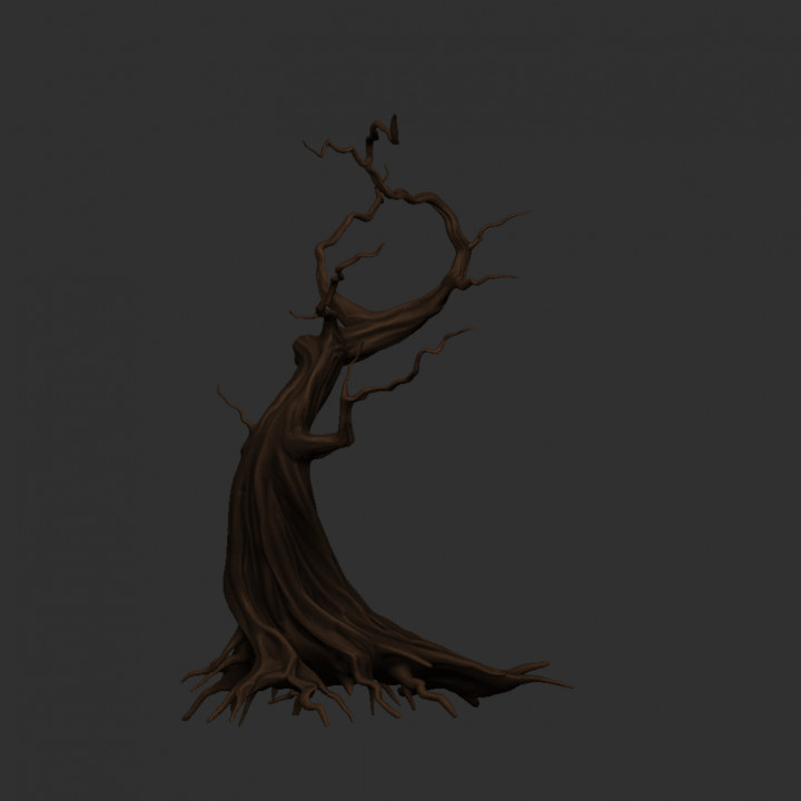 3D Printable Cherry Blossom Tree Trunk base by Robert Ramsay