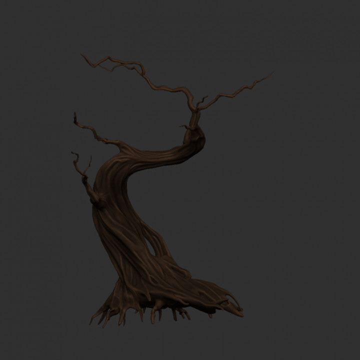 3D Printable Cherry Blossom Tree Trunk base by Robert Ramsay