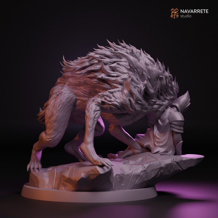3D Printable Warg King by Navarrete Studio