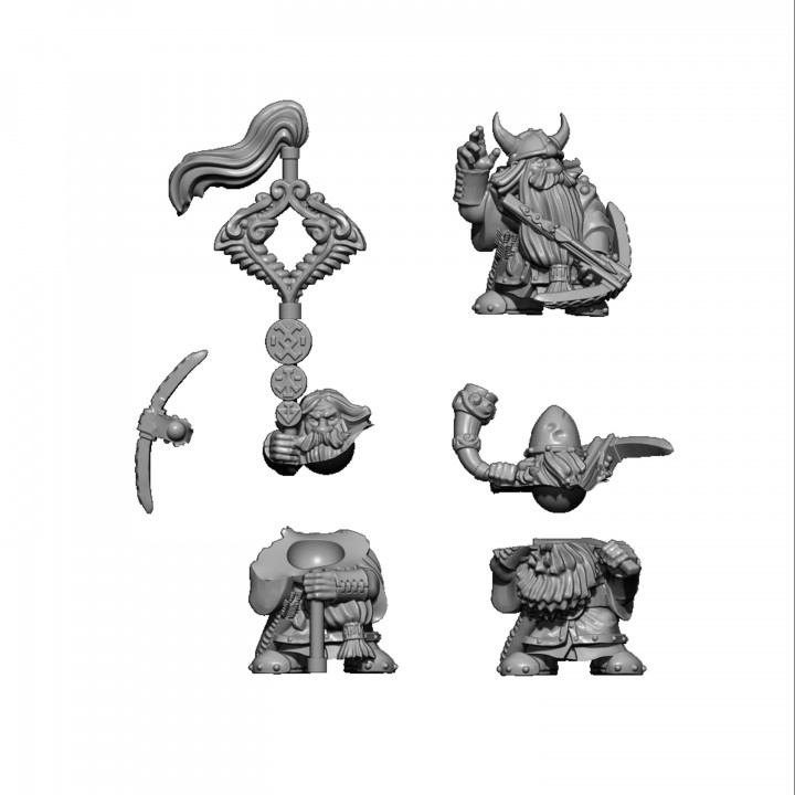 3D Printable CG Dwarf Crossbowmen by MOMminiatures
