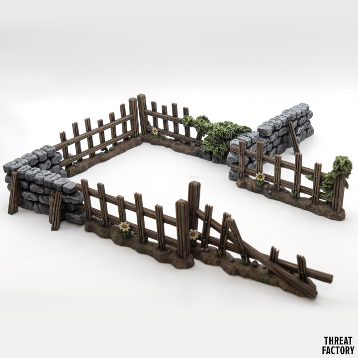 3D Print of Modular fences & low walls by ThreatFactory