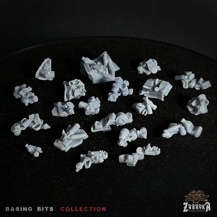 3D Printable Small Piles of Rubbish - Basing Bits by Zabavka Workshop