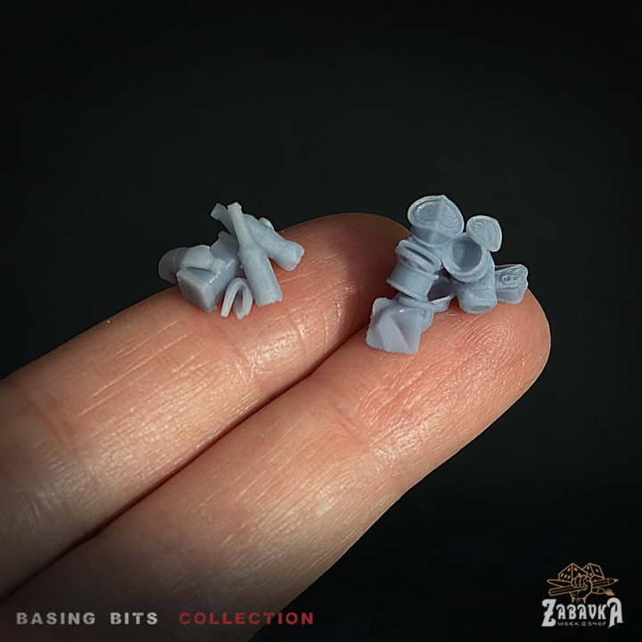 3D Printable Small Piles of Rubbish - Basing Bits by Zabavka Workshop