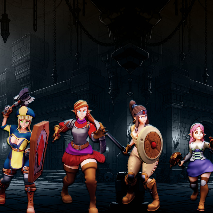 3D Printable [210 STLs] Novice Adventurers Vol. 1 - 32/40/75mm Sup ...