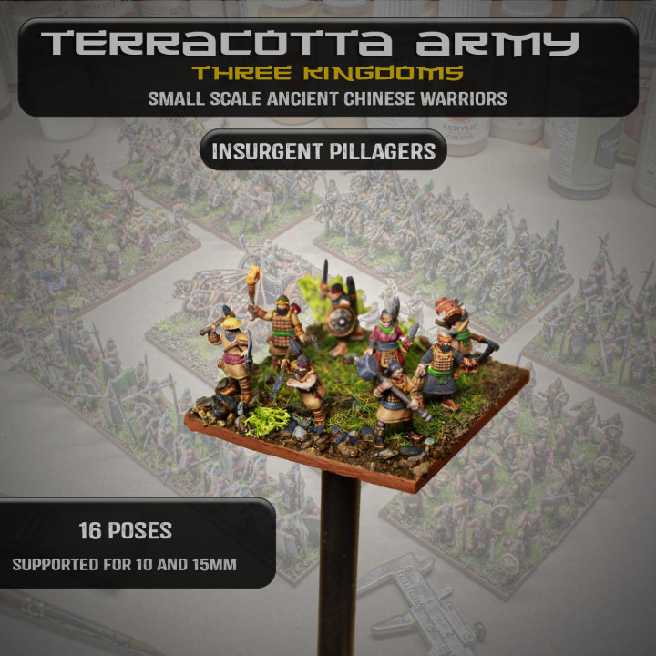 3D Printable Terracotta Army - Three Kingdoms by The Gip