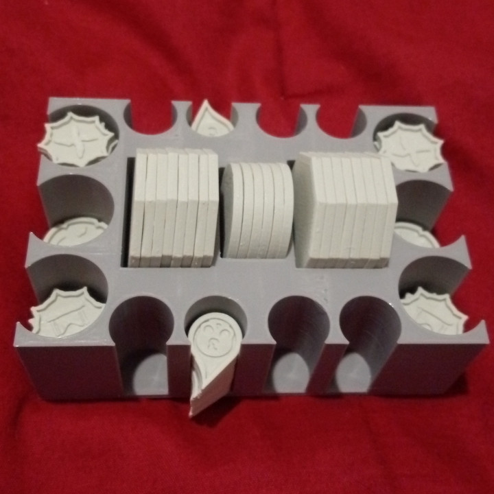 3D Printable Warcry Token Box & Tokens by Eugene Neethling (Burra)