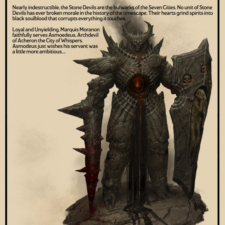 3D Printable MCDM - Maronon Marquis of Acheron by Trenchworx LLC