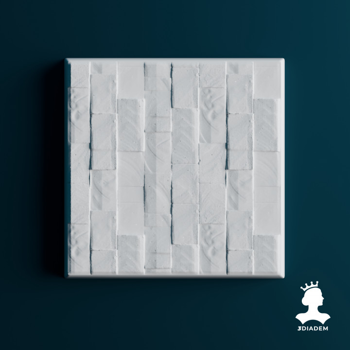 3D Printable Sandstone Square Base 30x30 & 60x30 by 3Diadem