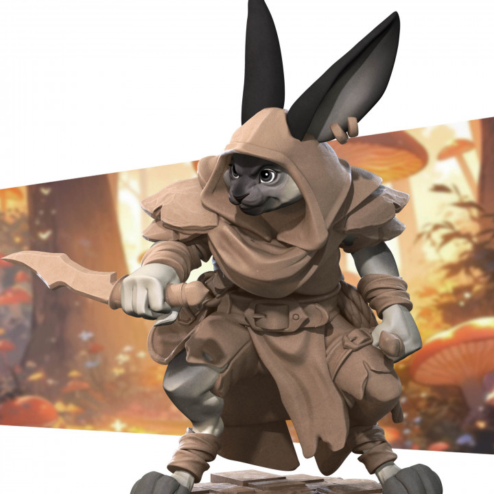 3D Printable Harengon Rogue by Bite the Bullet