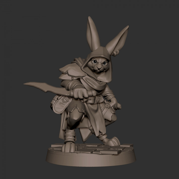 3D Printable Harengon Rogue by Bite the Bullet