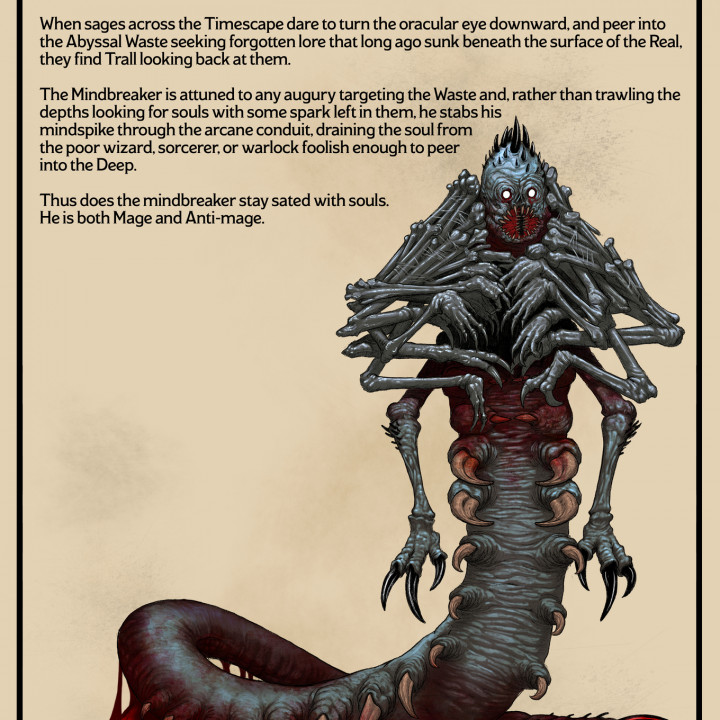 3D Printable MCDM - Trall the Mindbreaker by Trenchworx LLC