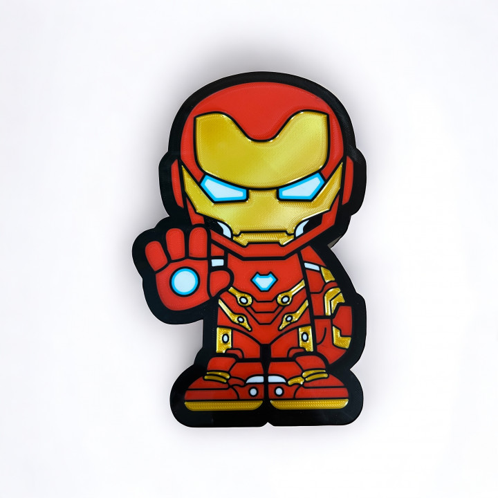 3D Printable Iron Man LED Light Box by Brian Jay Baynes