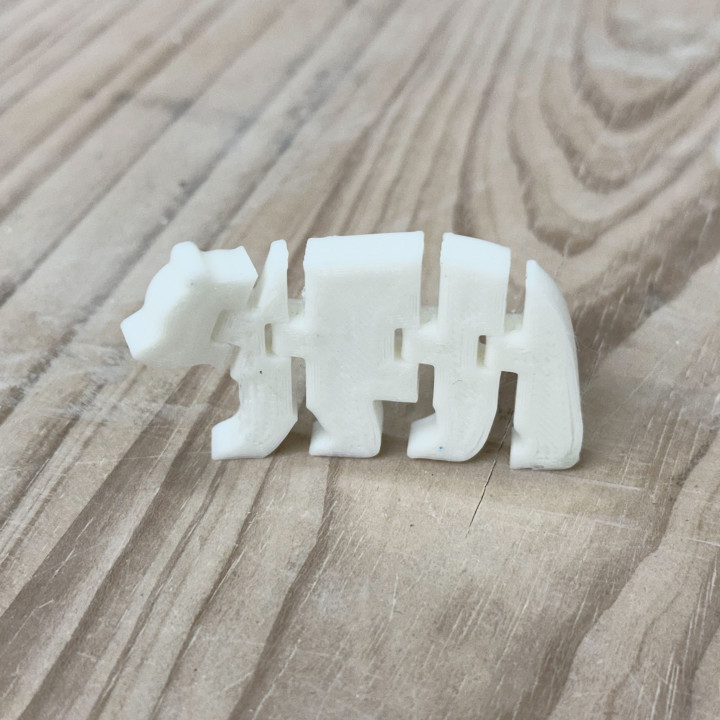 3D Printable Flexi Bear Collection (Updated) by UniQrint
