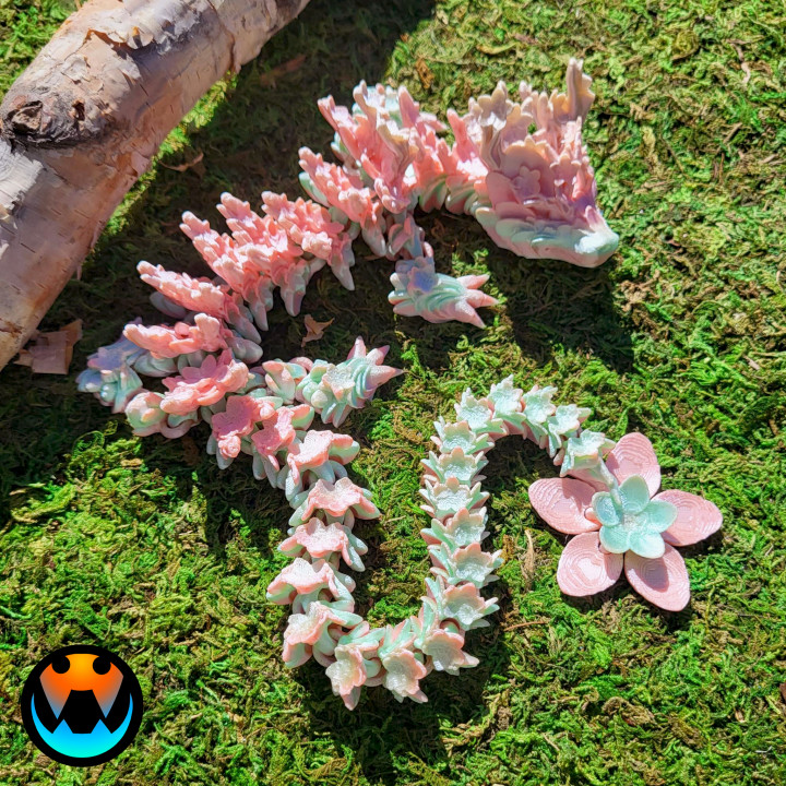 3D Printable Cherry Blossom Dragon by Cinderwing3D