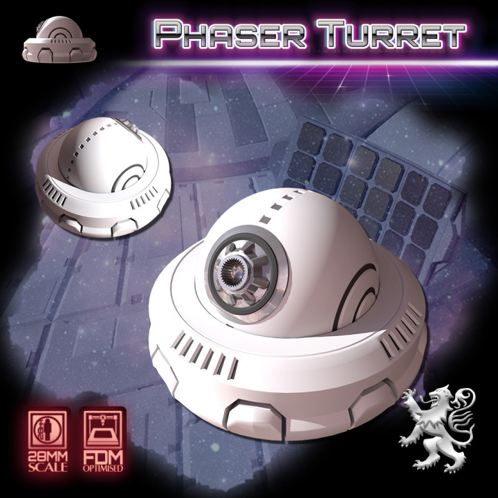 3D Printable Phaser Turret by 2nd Dynasty
