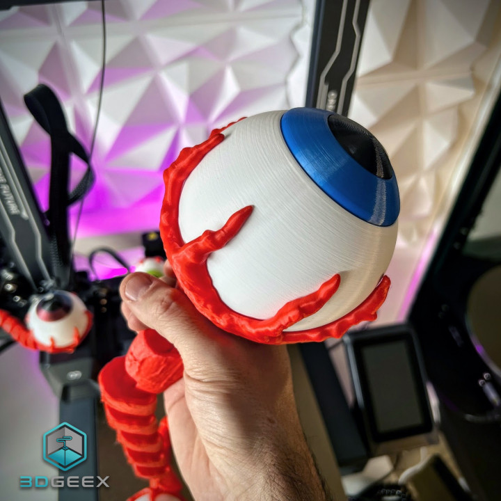 3D Printable Ripped-Out Articulated Eyeballs by 3DGeex