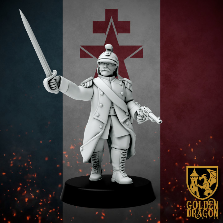 3D Printable New French Republic - Infantry Commissaire by Golden ...