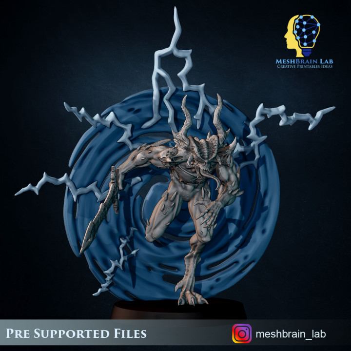 3D Printable Chaos Warp Demons Squad X7 by MeshBrain Lab