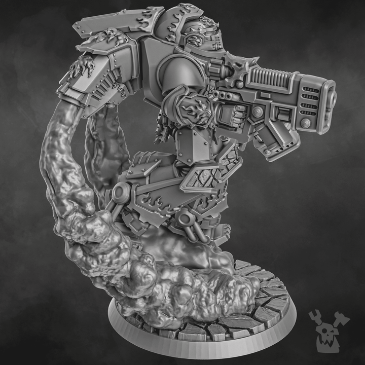 3D Printable Dragon Armor Jetpack Squad Warrior by dakkadakka.store