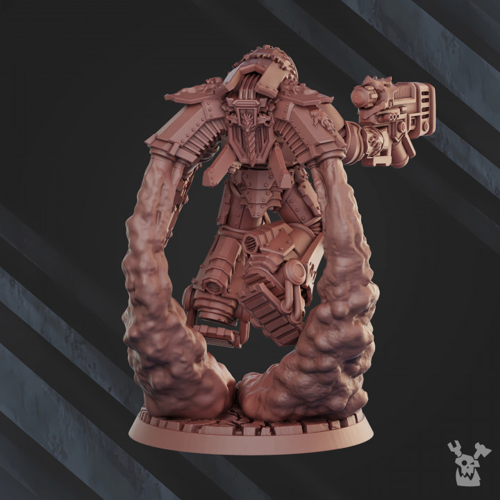 3D Printable Dragon Armor Jetpack Squad Warrior by dakkadakka.store