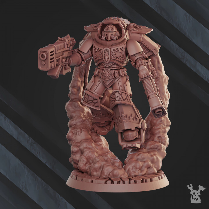 3D Printable Dragon Armor Jetpack Squad Warrior by dakkadakka.store