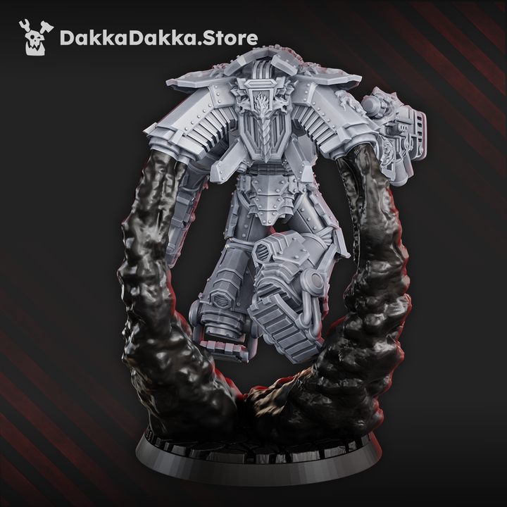 3D Printable Dragon Armor Jetpack Squad Warrior by dakkadakka.store