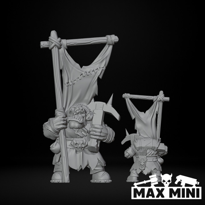 3D Printable Orc Crossbows Command by Max Mini