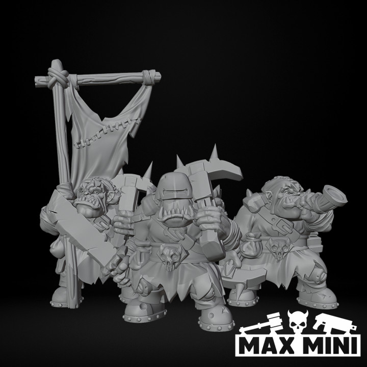 3D Printable Orc Crossbows Command by Max Mini