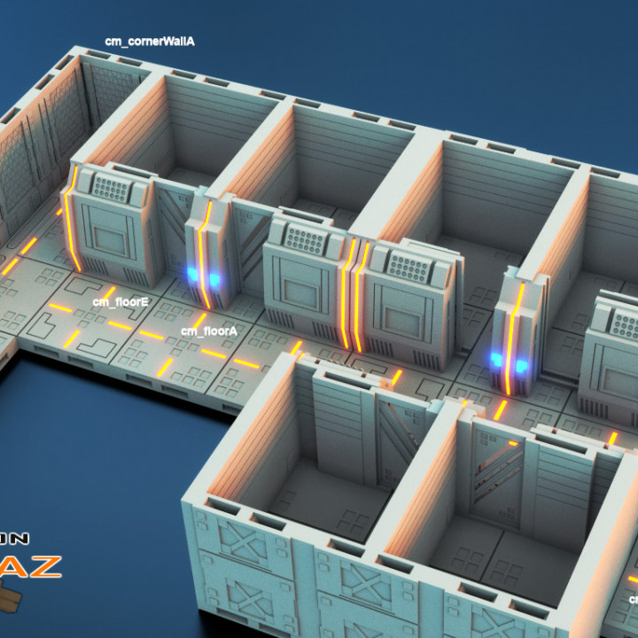 3d Printable Alcatraz Scifi Space Prison Terrains And Props By Project Mobius