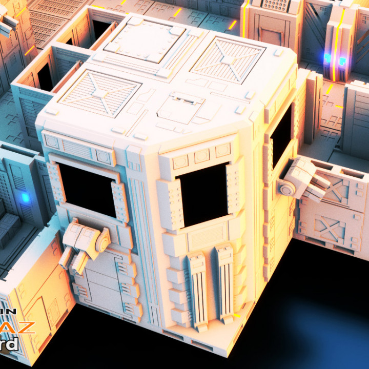 3D Printable Alcatraz - Scifi Space Prison Terrains & Props by Project ...