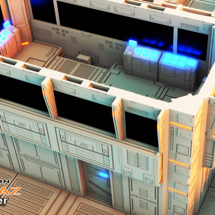 3D Printable Alcatraz - Scifi Space Prison Terrains & Props by Project ...
