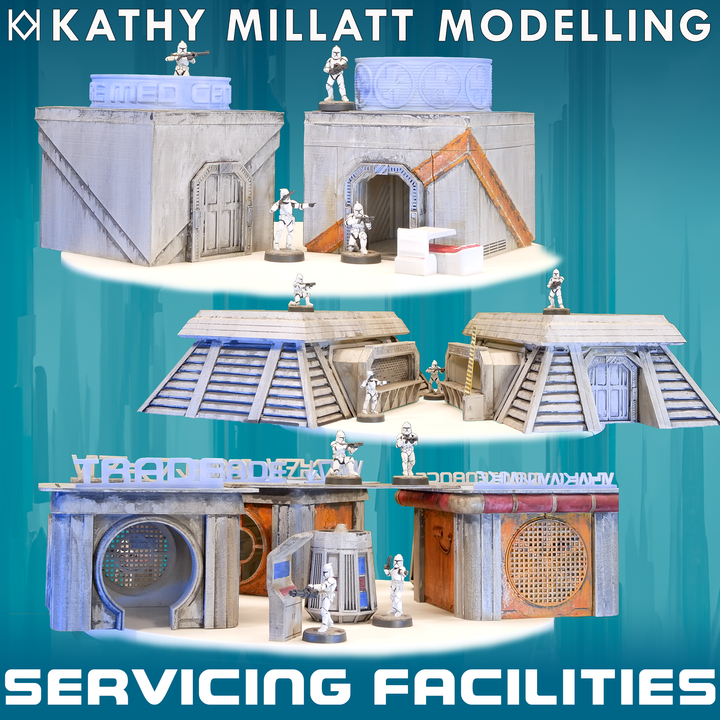 3D Printable Severna Spaceport Complete Terrain Set by Kathy Millatt ...