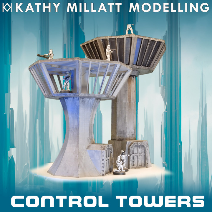 3D Printable Severna Spaceport Space Traffic Control by Kathy Millatt ...