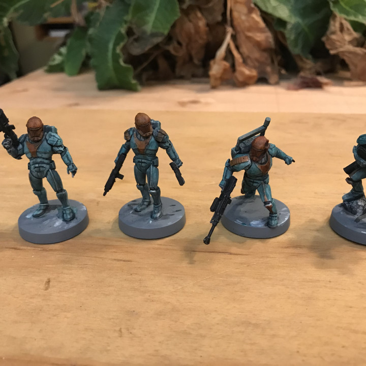 3D Print of Republic Commando Clone Miniatures by a2dahlberg