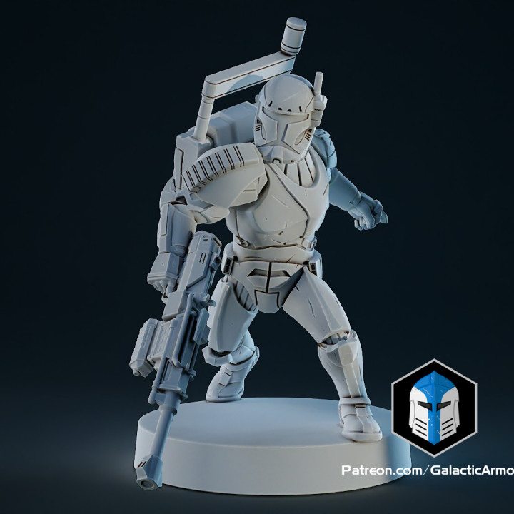 3D Printable Republic Commando Clone Miniatures by Galactic Armory
