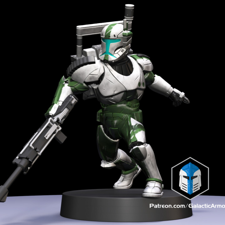 3D Printable Republic Commando Clone Miniatures by Galactic Armory
