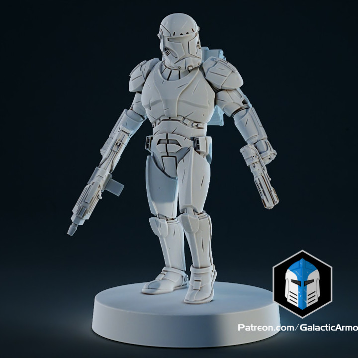 3D Printable Republic Commando Clone Miniatures by Galactic Armory