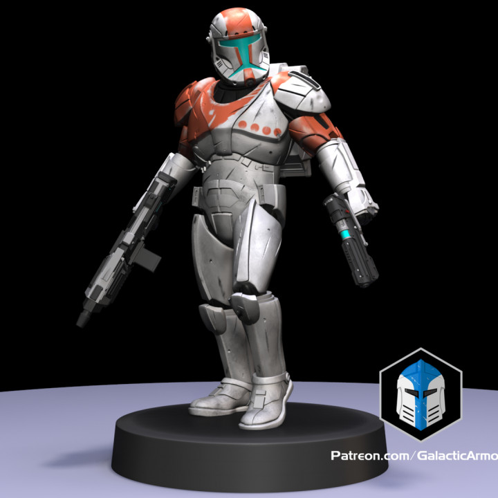 3D Printable Republic Commando Clone Miniatures by Galactic Armory