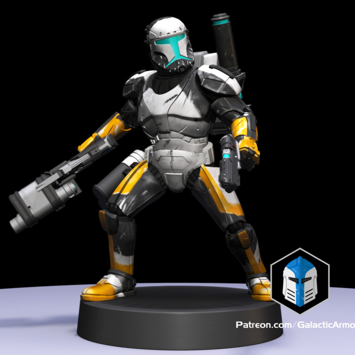 3D Printable Republic Commando Clone Miniatures by Galactic Armory