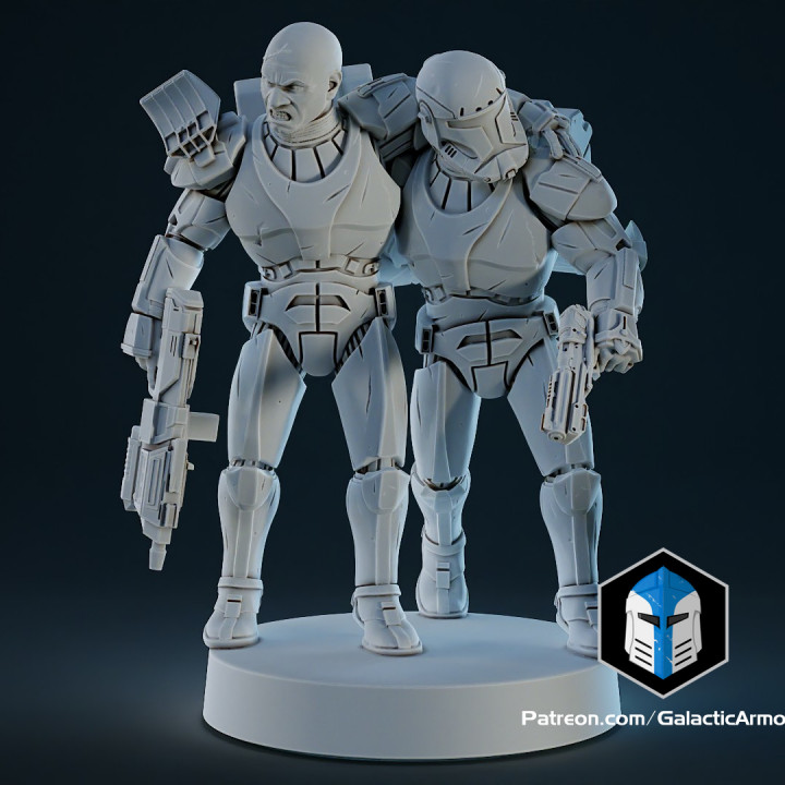 3D Printable Republic Commando Clone Miniatures by Galactic Armory