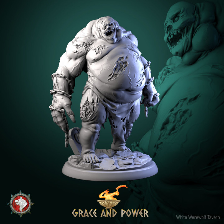 3D Printable Manes set 6 miniatures 32mm pre-supported by White ...