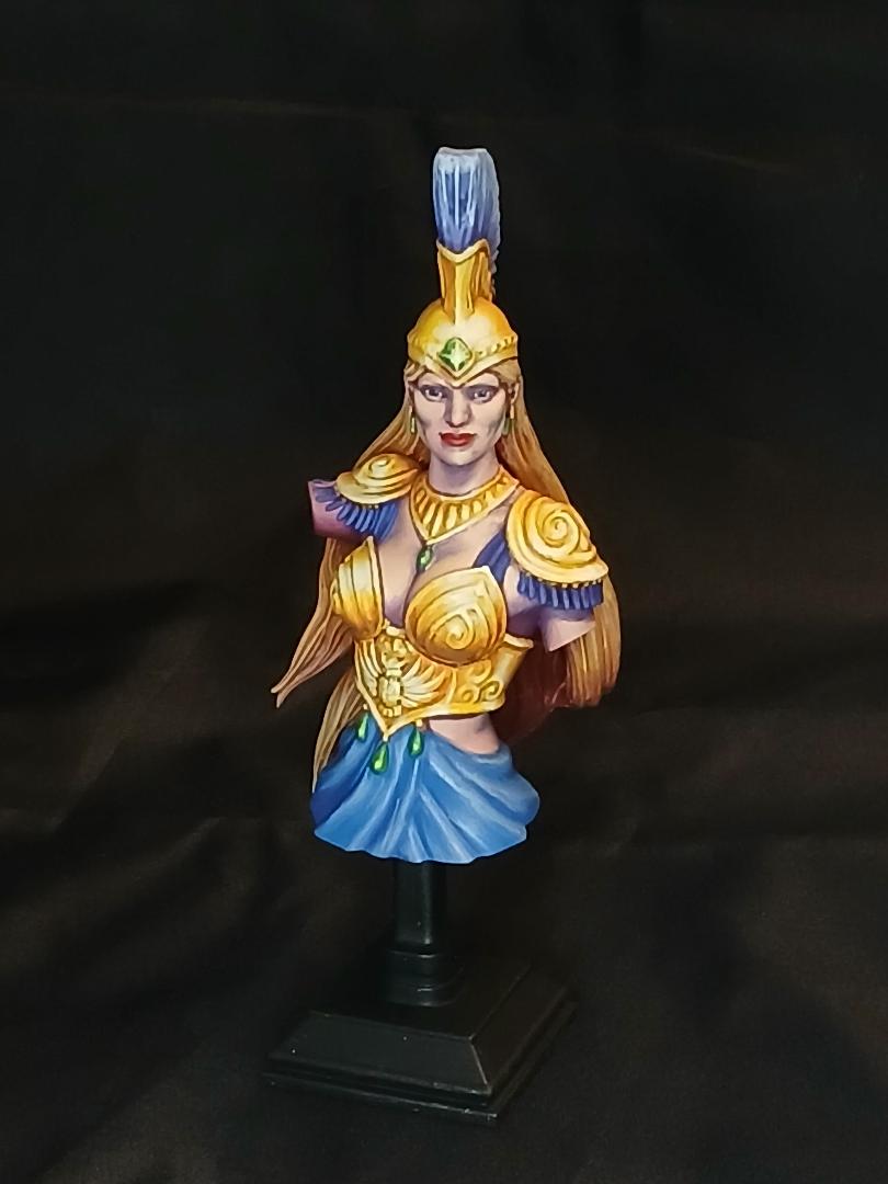 3D Printable Athena bust pre-supported by White Werewolf Tavern