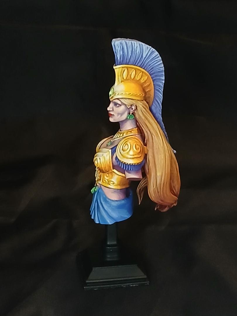 3D Printable Athena bust pre-supported by White Werewolf Tavern
