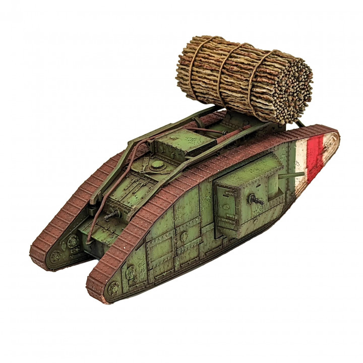 3D Printable British Mark V Male/Female tank by Trenchworx LLC