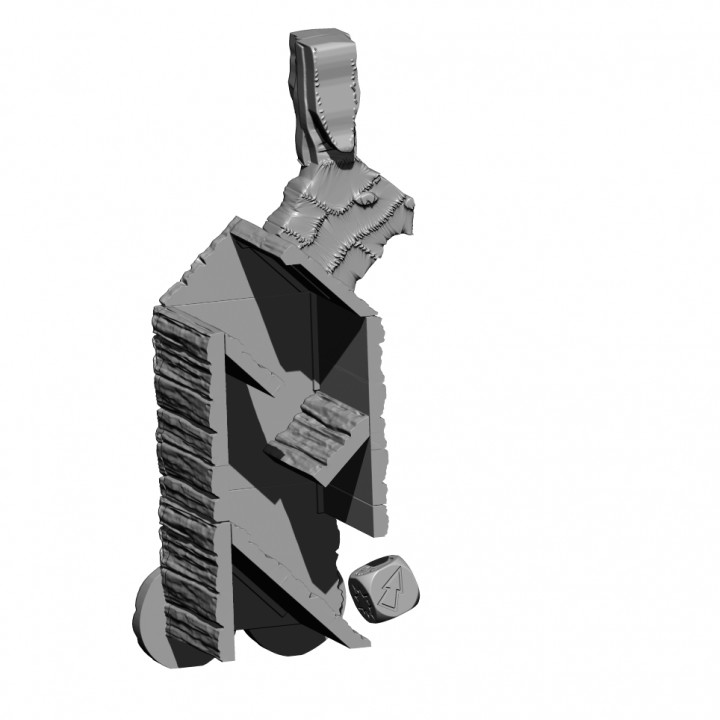 3D Printable Troyan rabbit Dice tower by Hungry Troll Miniatures
