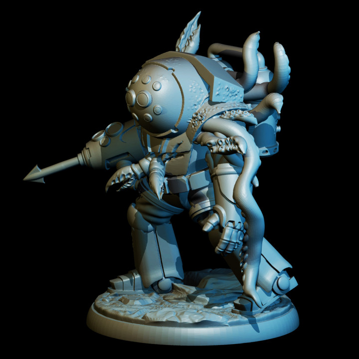 3D Printable Corrupted Zombie Divers (3) by AntiMatter Games