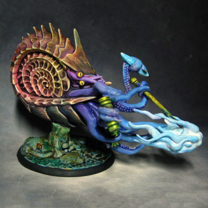 3D Printable Nautiloid Thaumaturge by AntiMatter Games