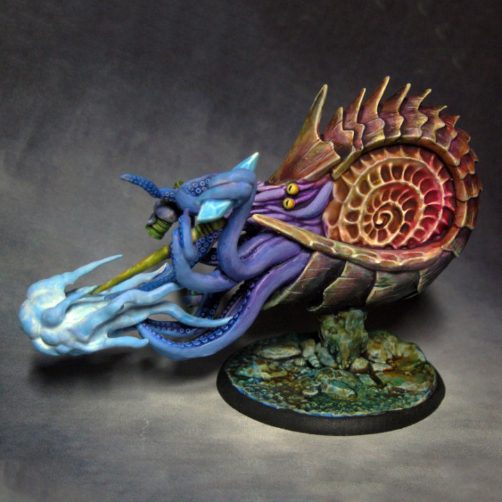 3D Printable Nautiloid Thaumaturge by AntiMatter Games