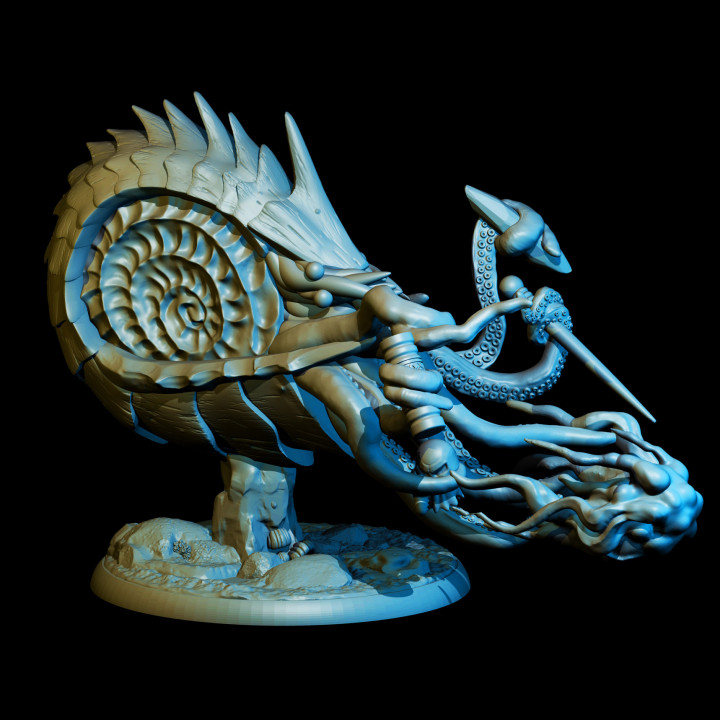 3D Printable Nautiloid Thaumaturge by AntiMatter Games