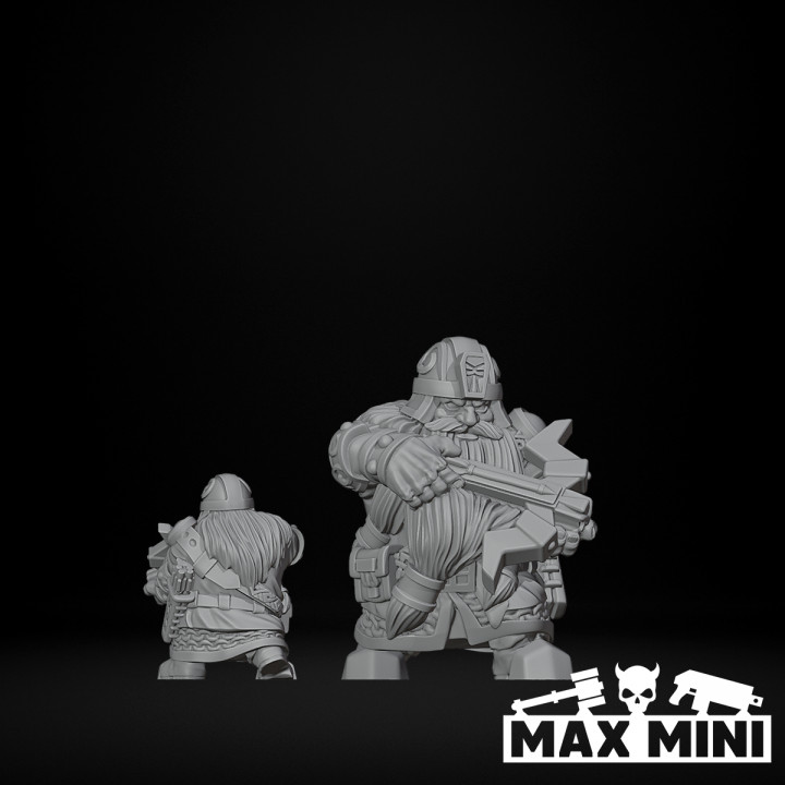 3D Printable Dwarf Crossbows by Max Mini